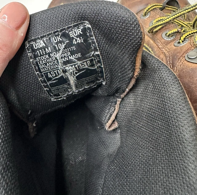 WOLVERINE HELLCAT ULTRASPRING Men's Brown Comp Toe Boots 11.5 Y2K £44. ...