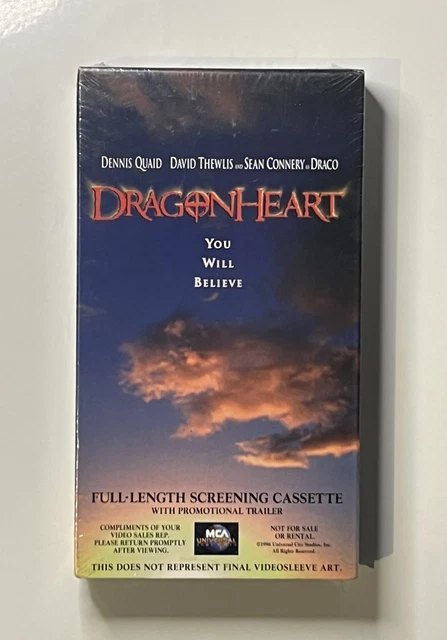 DRAGONHEART (VHS, 1996) Promo Screener Screening Demo Copy, Brand New ...