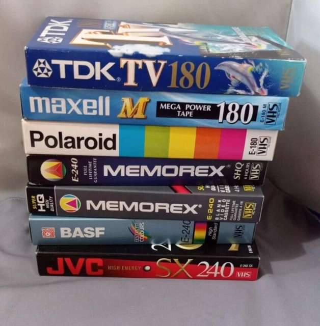 8 OLD VHS Video Cassette Tapes with Recordings - Sharpe ITV TV Melvyn ...