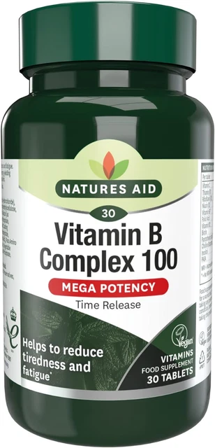 VITAMIN B COMPLEX Tablets 100Mg Pack of 30 £14.80 - PicClick UK