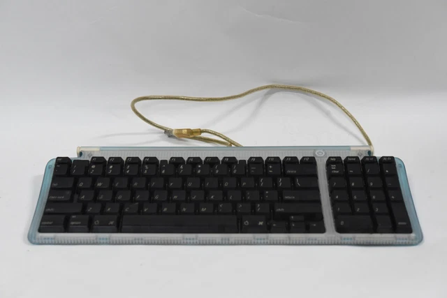 VINTAGE APPLE M2452 Blue USB Keyboard Power-Mac G4 & iMac G3 - Tested ...