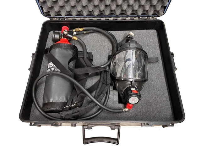 ISI ARAP ESCAPE 10 Airline Respirator Full-Face Mask with 3000 PSI Tank ...