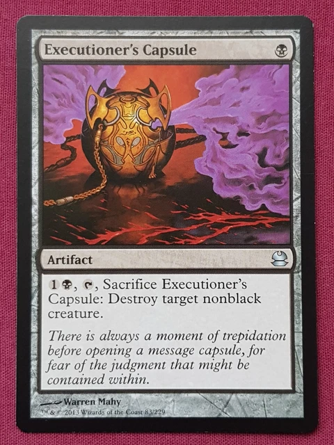 MAGIC THE GATHERING MODERN MASTERS 2013 EXECUTIONER'S CAPSULE artifact ...