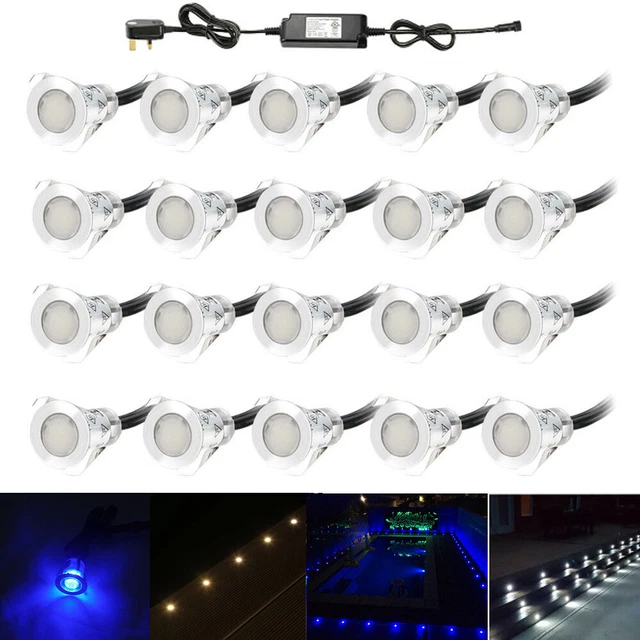 10-30X 19MM LED Lights Deck/Decking/Plinth/Kickboard/Recessed/ Kitchen ...