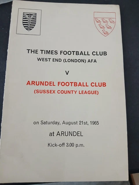 THE TIMES FOOTBALL Club programmes x 2 from the 1960s £1.71 - PicClick UK