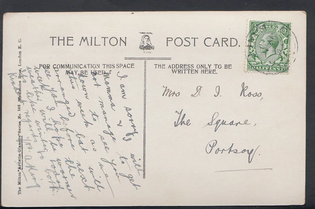 FAMILY HISTORY POSTCARD - Ross - The Square, Portsoy RF838 $10.55 ...