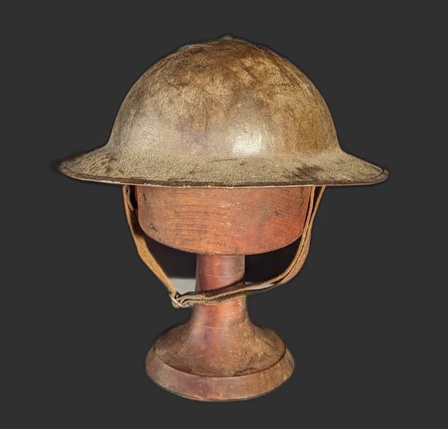 WW1 BRITISH / Australian Mk 1 Steel Helmet (Brodie Helmet ANZAC) #2 £ ...