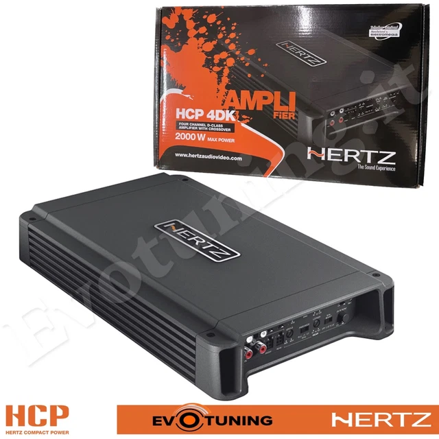 HERTZ HCP 4DK Amplificatore Auto 4 /3/2 Canali Classe D 2000W + Zainetto Omaggio EUR 279,00 ...