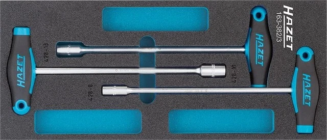 HAZET STECKSCHLÜSSEL SATZ - Mit T-Griff - Sechskant - 8 – 13 -3-Tlg. EUR 75,73 - PicClick DE