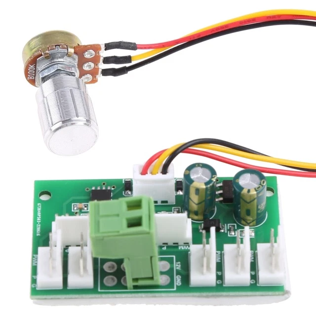 12V 4PIN SPEED Controller PWM Regulator Chassis Fan Hub for Computer ...