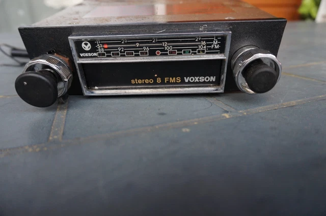 AUTORADIO STEREO 8 FMS VOXSON. mit 8 Kassetten EUR 63,00 - PicClick DE