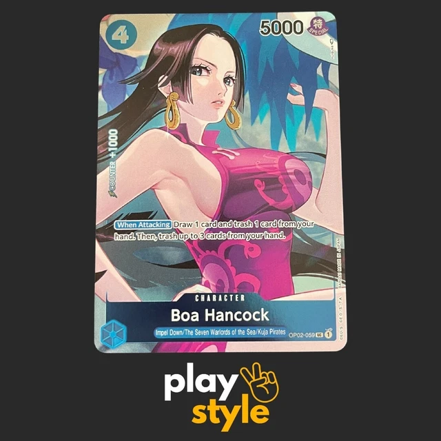 BOA HANCOCK ALT Art Box Topper OP02-059 One Piece Card Game £8.69 - PicClick UK