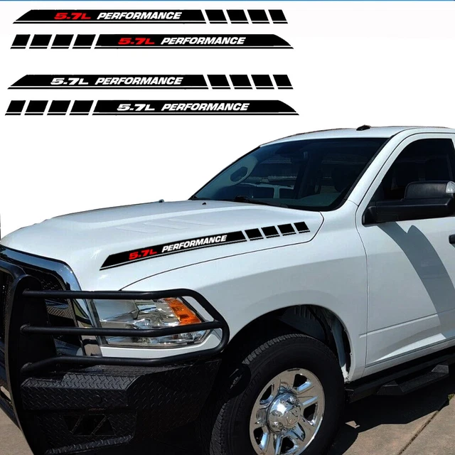 5.7L PERFORMANCE CAR Hood decals emblem for Hemi Dodge Ram 1500 2500 ...