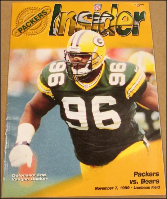 11/7/1999 NFL INSIDER Program Green Bay Packers vs Chicago Bears Vaughn ...