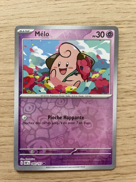 CARTE POKEMON MELO 080/197 Reverse Flammes Obsidiennes Écarlate Et ...