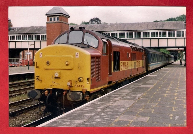 RAILWAY PHOTO - EWS 37419 - 1965 English Electric Diesel Loco - Bangor ...