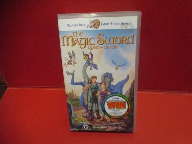 WARNER BROS THE Magic Sword VHS cassette collectable RARE video EUR 7 ...
