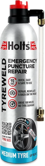 HOLTS TYREWELD PUNCTURE Sealant Emergency Tyre Repair Foam Car Puncture ...