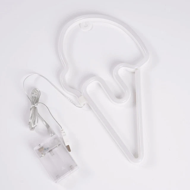 ICE CREAM NEON Light up Signs Practical LED Light for £12.86 - PicClick UK