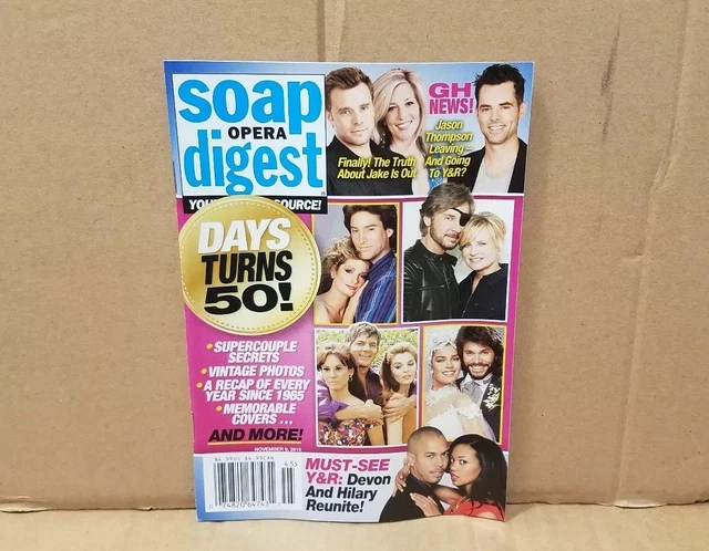 SOAP OPERA DIGEST DAYS OF OUR LIVES Turns 50 Magazine November 9, 2015 ...