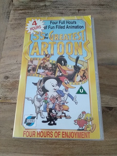 35 OF THE greatest cartoons VHS VIDEO four hours of cartoons £6.00 ...