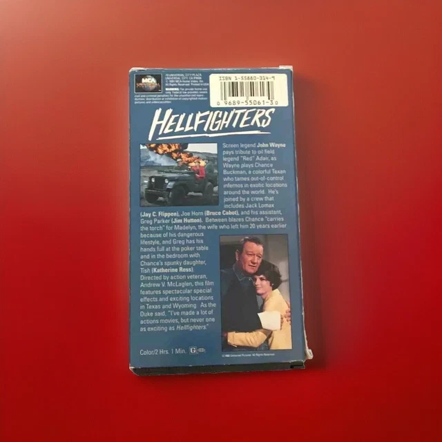 HELLFIGHTERS VHS 1968 John Wayne Katherine Ross Vera Miles Barbara Stuart £2.90 - PicClick UK