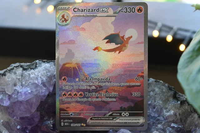 CHARIZARD EX 199/165 Alt Art - Carta Pokemon 151 Near Mint ITA EUR 131 ...