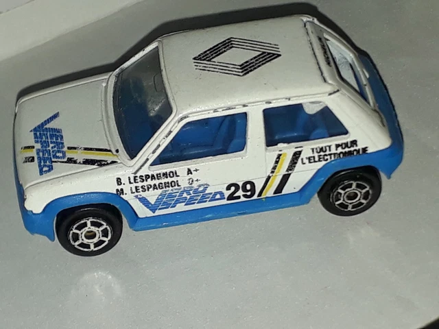 MAJORETTE 205 MAJOPUB Renault 5 supercinq gt turbo Michelin 1/51 Vero ...
