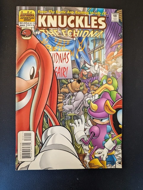 KNUCKLES THE ECHIDNA #22 Sonic Archie Comics livraison combinée PLUS ...
