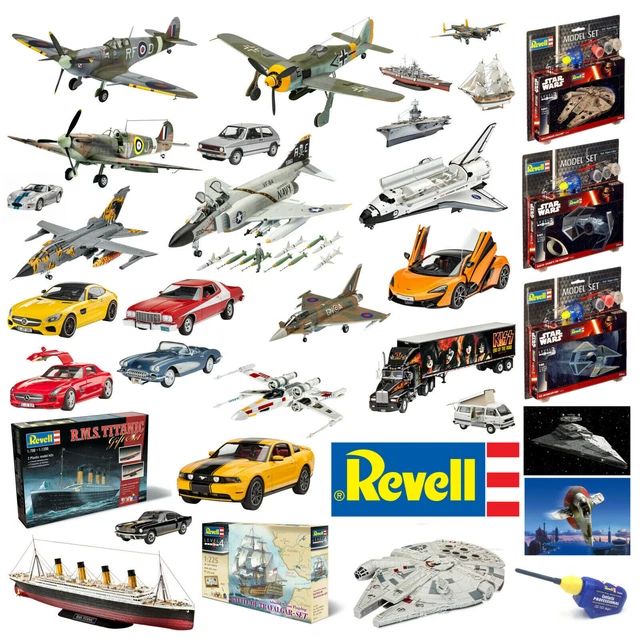 REVELL MODEL KITS Space Cars Boats Aeroplanes Buildings Arts & Crafts ...