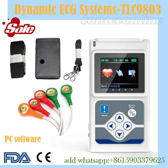 HOLTER 3 CHANNEL ECG ECG System ECG ECG Recorder Analyzer TLC9803 £256. ...