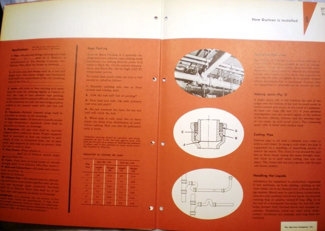 DURCO DURIRON ABLAUFROHRBESCHLÄGE Rohrleitungskatalog ASBEST ...