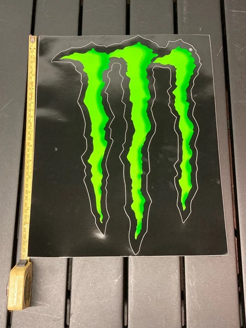 MONSTER ENERGY DRINK 10 x Large Logo Claw Sticker 15 inch x 11 inch XL ...
