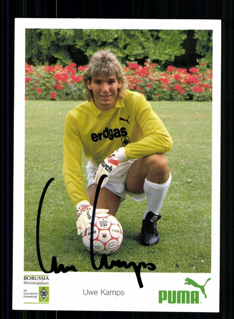 UWE KAMPS AUTOGRAMMKARTE Borussia Mönchengladbach 1987-88 Orig Sign EUR ...