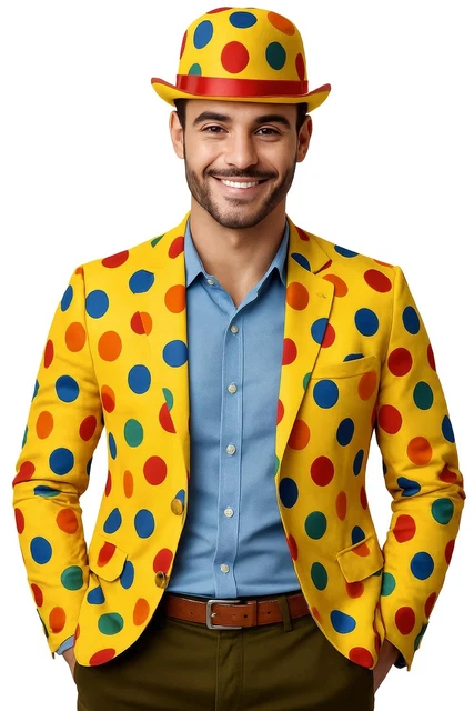 GUIRCA FIESTAS GUI13392 Gepunkteter Satin ClownMelonenHut EUR 33,30 ...