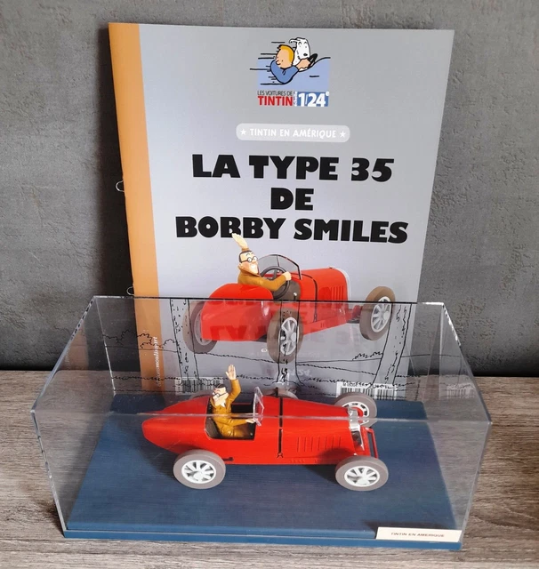VOITURE TINTIN N°41 LA TYPE 35 DE BOBBY SMILES Tintin en Amérique 1/24 ...