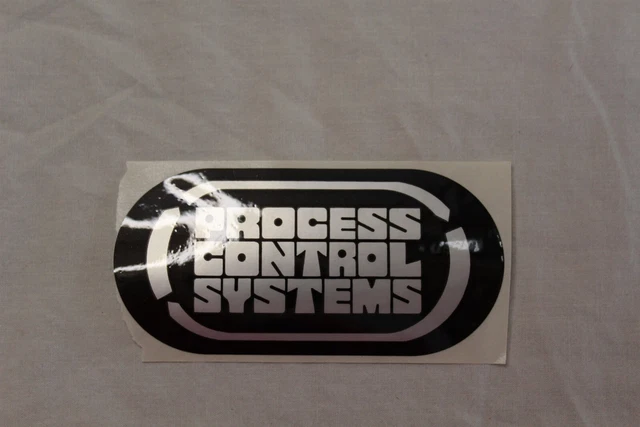 STICKER BADGE DECAL Label Advertising Process Control Systems ...