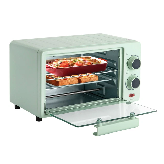 12L 600W MINI Electric Oven Grill Toaster Compact Oven Timer Range 0 ...