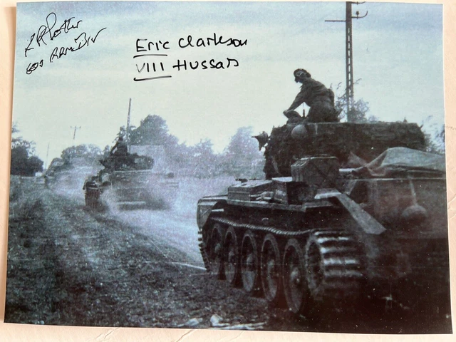 NORMANDY PHOTO SIGHED 2 WW2 British Army Normandy Veterans £5.00 ...