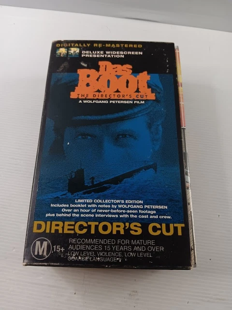 DAS BOOT THE Directors Cut VHS Tape Box Set $25.99 - PicClick AU