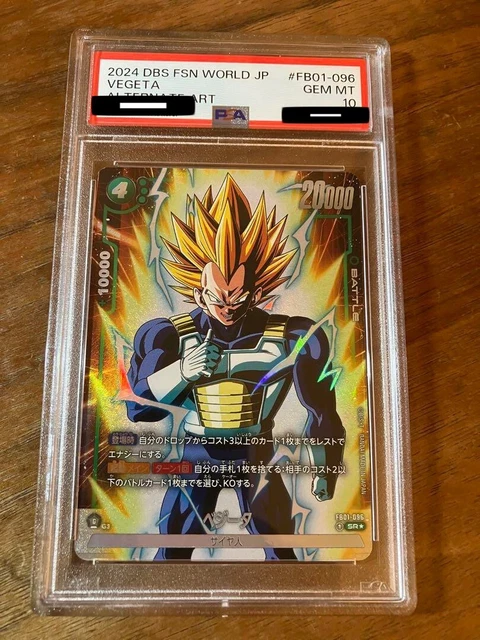 2024 VEGETA SR Alt Art Dragon Ball Fusion World Awaken Pulse FB01-096 PSA 10 GM EUR 75,60 ...