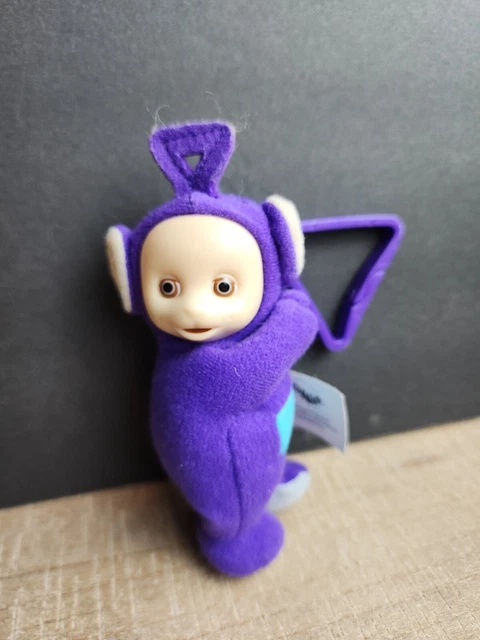 TELETUBBIES TINKY WINKY Key Chain Backpack Clip PURPLE McDonalds Toy ...