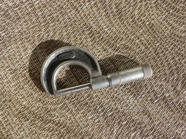 VINTAGE L.S. STARRETT Outside Micrometer Caliper – USA – Smooth Action ...