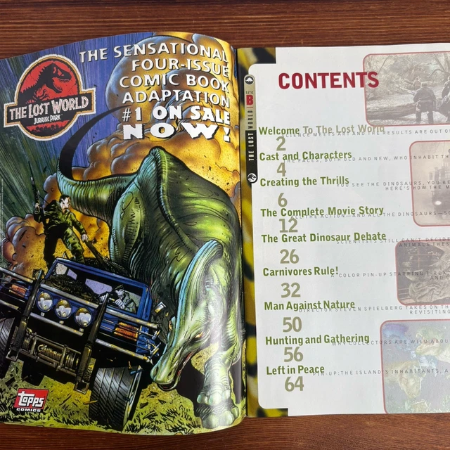 1997 THE LOST World Jurassic Park Official Souvenir Magazine T-Rex ...