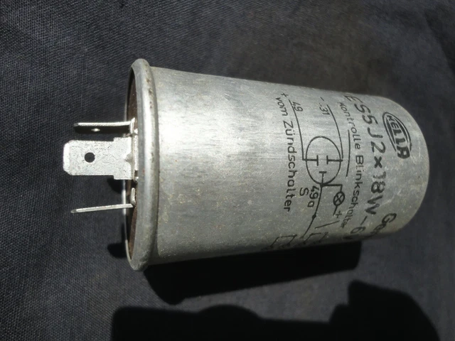 VW BEETLE SPLITSCREEN CAMPER HELLA 6V INDICATOR RELAY NOS T2 T1 91ES5J2 ...