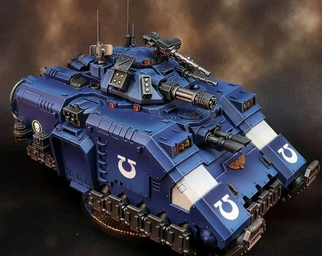 WARHAMMER 40K SPACE Marine Ultramarines Primaris Repulsor Pro Painted ...