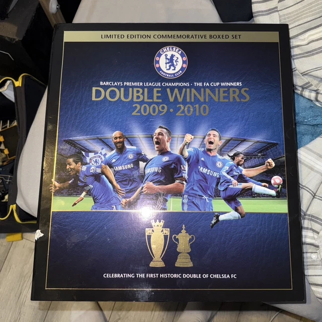 CHELSEA FC COMMEMORATIVE Limited Edition 2009 2010 Double Winners ...