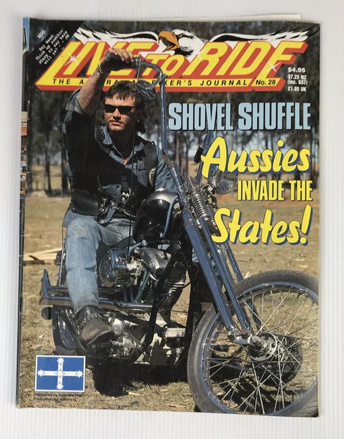 LIVE TO RIDE 1989 Magazine The Australian Bikers Journal No. 28 £12.44 ...
