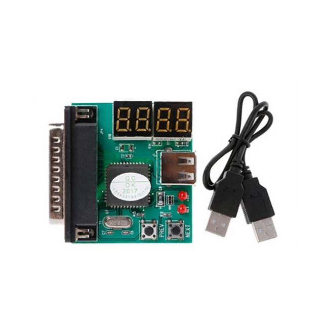 4-DIGIT POWERFUL PC Analyzer Diagnostic Motherboard Tester USB Test ...