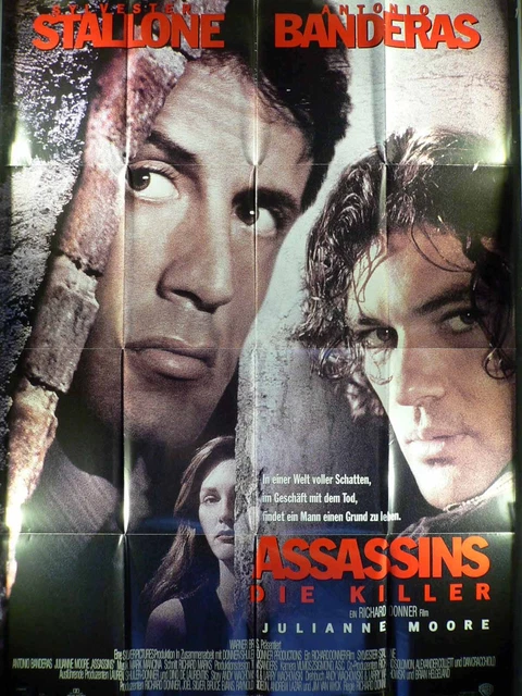 ASSASSINS - DIE Killer - Sylvester Stallone - Filmposter 120x80cm gefaltet EUR 24,00 - PicClick FR